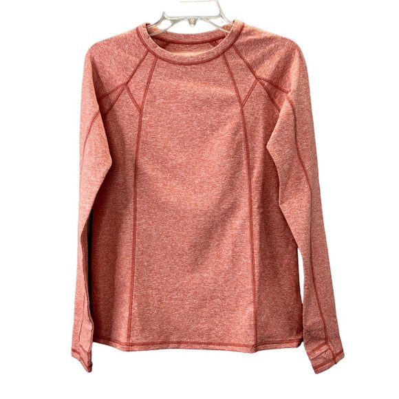 zuda | Tops | Zuda Z Ultrasoft Athletic Top S Long Sleeve Layer Salmon ...
